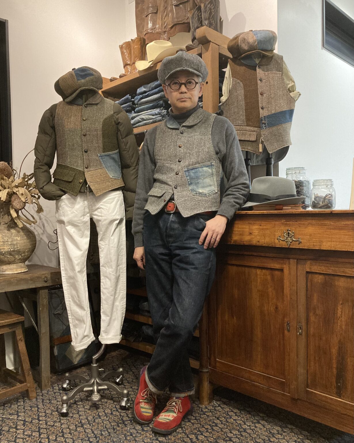 customer service costume - 京都でヴィンテージアイテムのオーダーメイドならflax_df